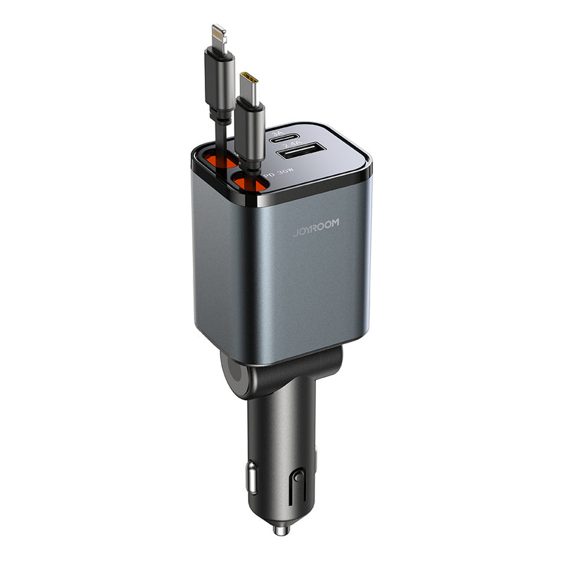 JOYROOM CCL05 Retractable Car Charger 4 in 1