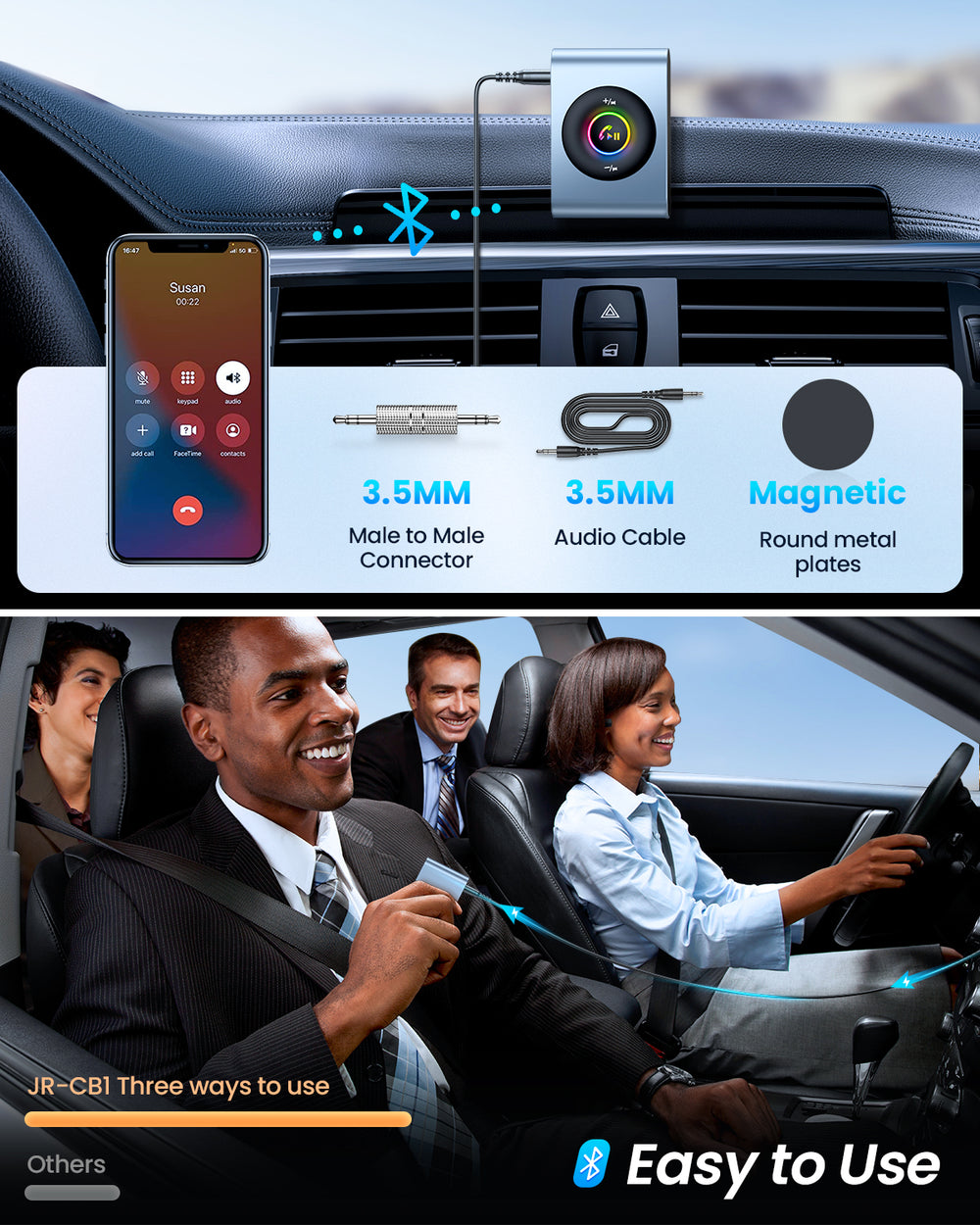Joyroom Bluetooth Wireless Receiver for Car Stereo/Home Stereo/Wired ...