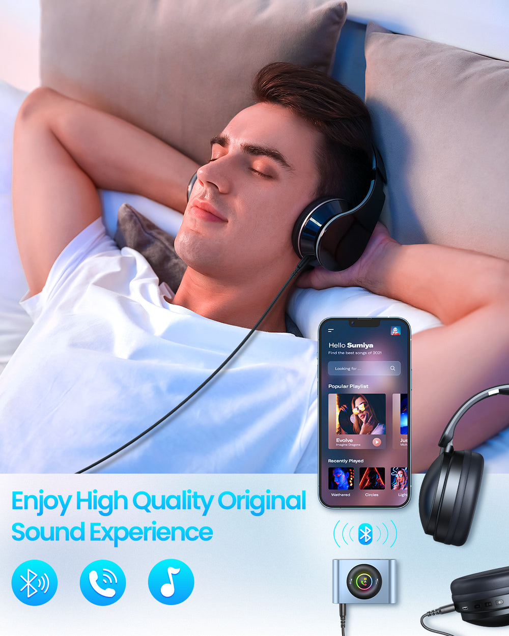 Joyroom Bluetooth Wireless Receiver for Car Stereo/Home Stereo/Wired ...